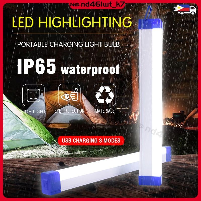 Led Emergency Light Tube Rechargeable Energy-saving USB Magnetic ...
