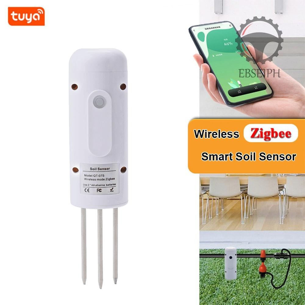Ebsrph Tuya Zigbee Wireless Soil Moisture Meter Temperature Humidity ...