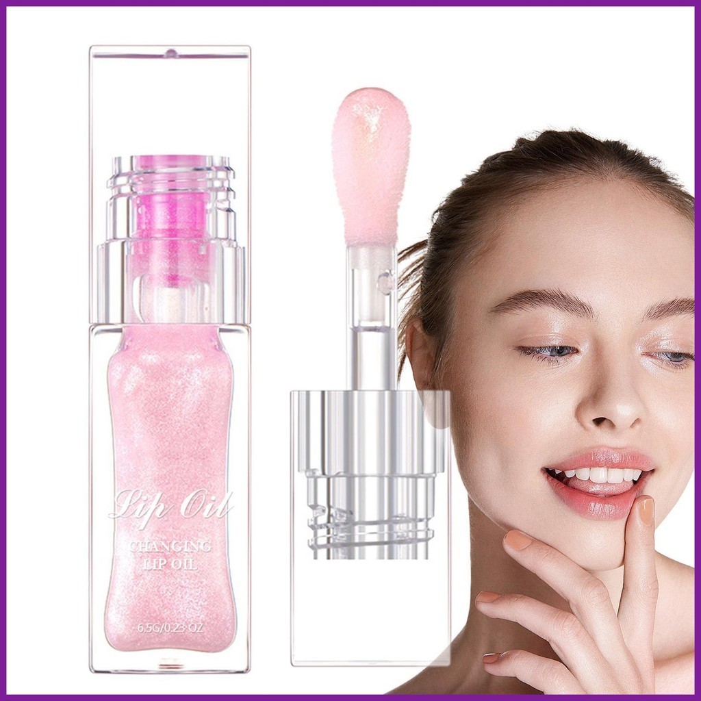Color Changing Lip Gloss Clear Nourishing Lip Glow Oil Lip Balm ...
