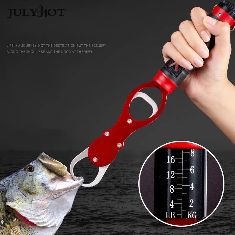 Fishing Lip Grippers Fish Grabber Tool Lip Clamp With Weight Scale Anti ...