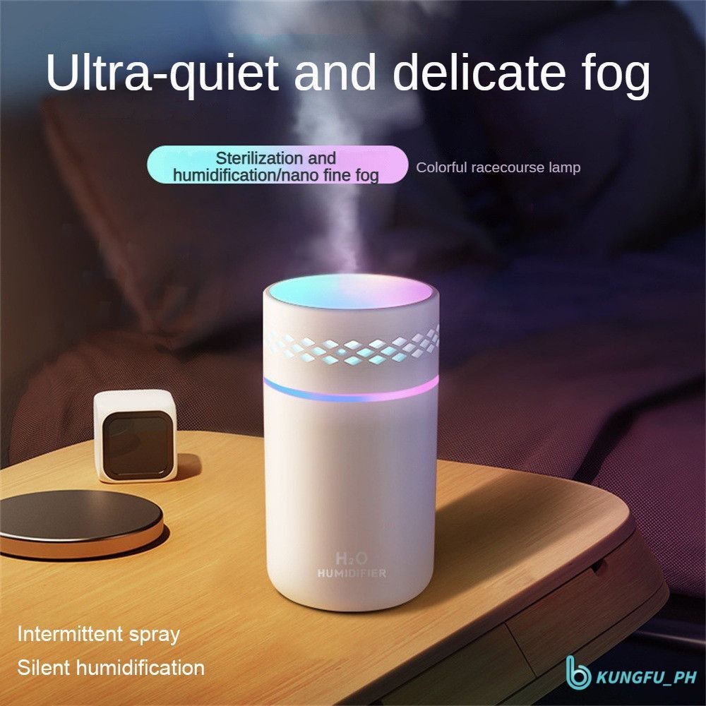 Rainbow Running Light Ultrasonic Turning Color Cup H2o Humidifier Usb ...