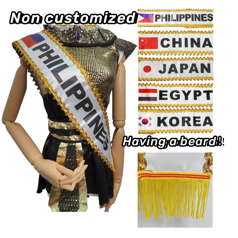 Sash for United Nation Kids Sash Ribbon of Phillippines Cosplay Buwan ...