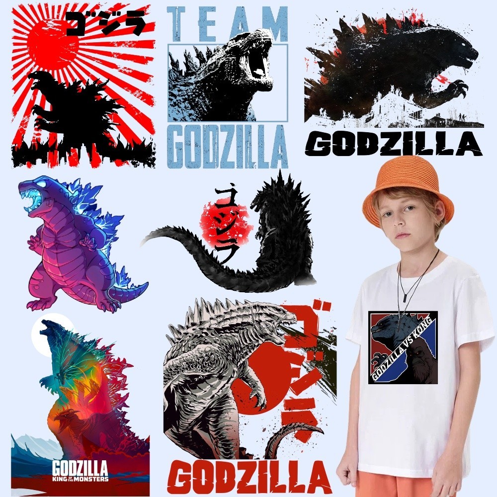 Godzilla Thermal Heat Transfer Stickers Godzilla vs Kong Stickers ...