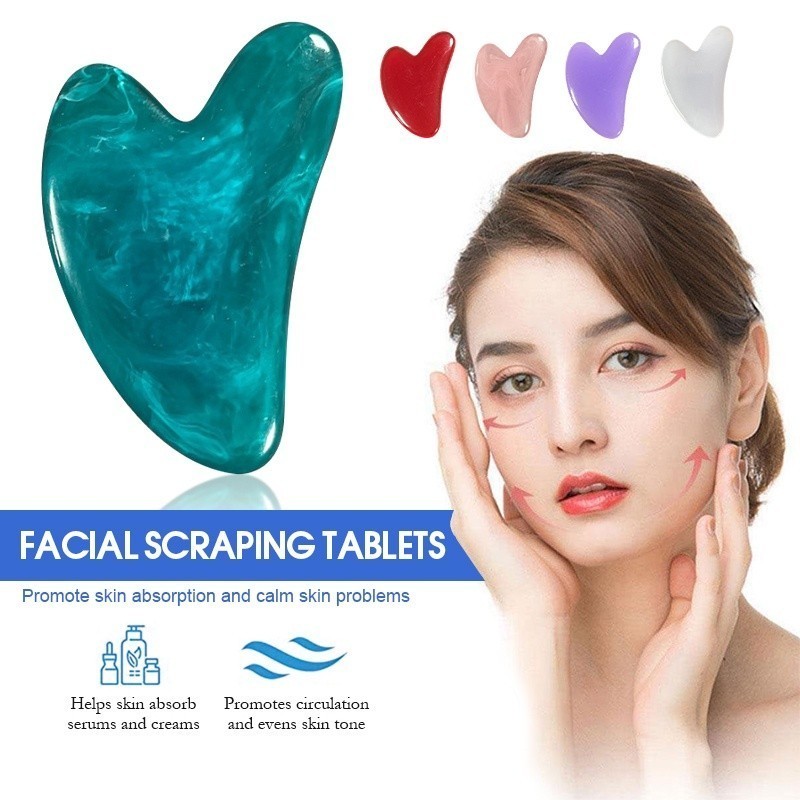 Stone Face Board Facial Scraping Plate Face Body Massage Tool | Shopee ...