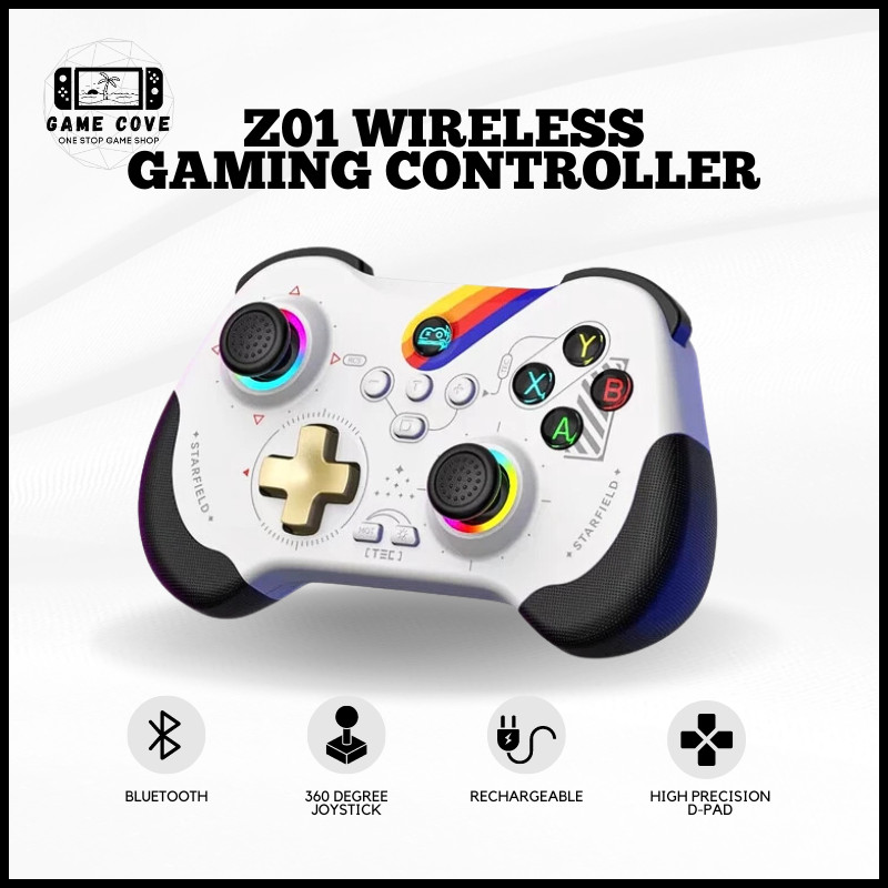 Z01 Controller RGB Colorful Light Wireless Gamepad Gaming Controller For Switch Pc Android IOS ...