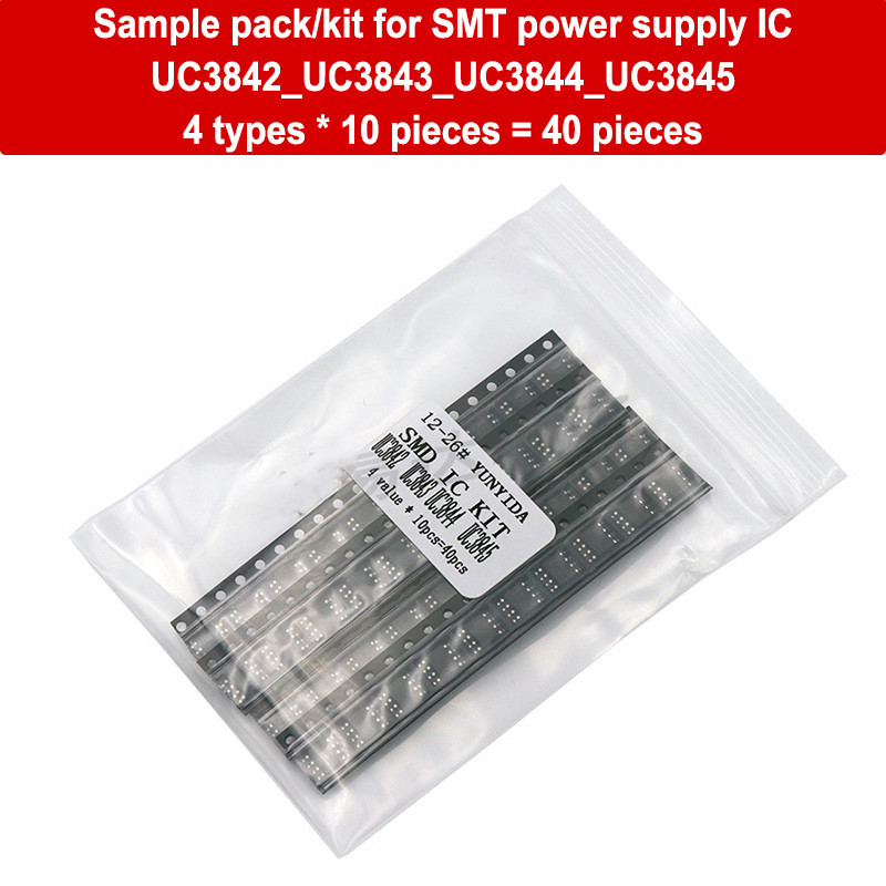 Sample pack/kit for SMD power supply IC, UC3842_UC3843_UC3844_UC3845, 4 ...