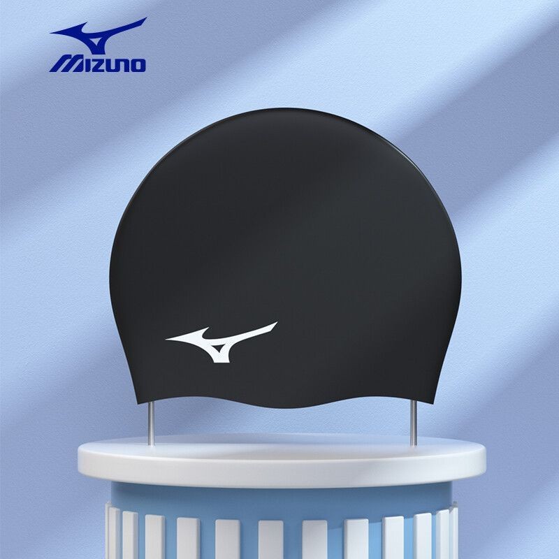 Brand Swimming Cap Mizuno Swimming Cap Unisex Adult Waterproof Silicone ...