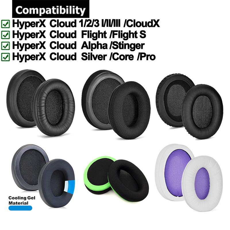 1 Pair Ear Pad for HyperX Cloud 1 2 3 I II III / X CloudX / Flight ...