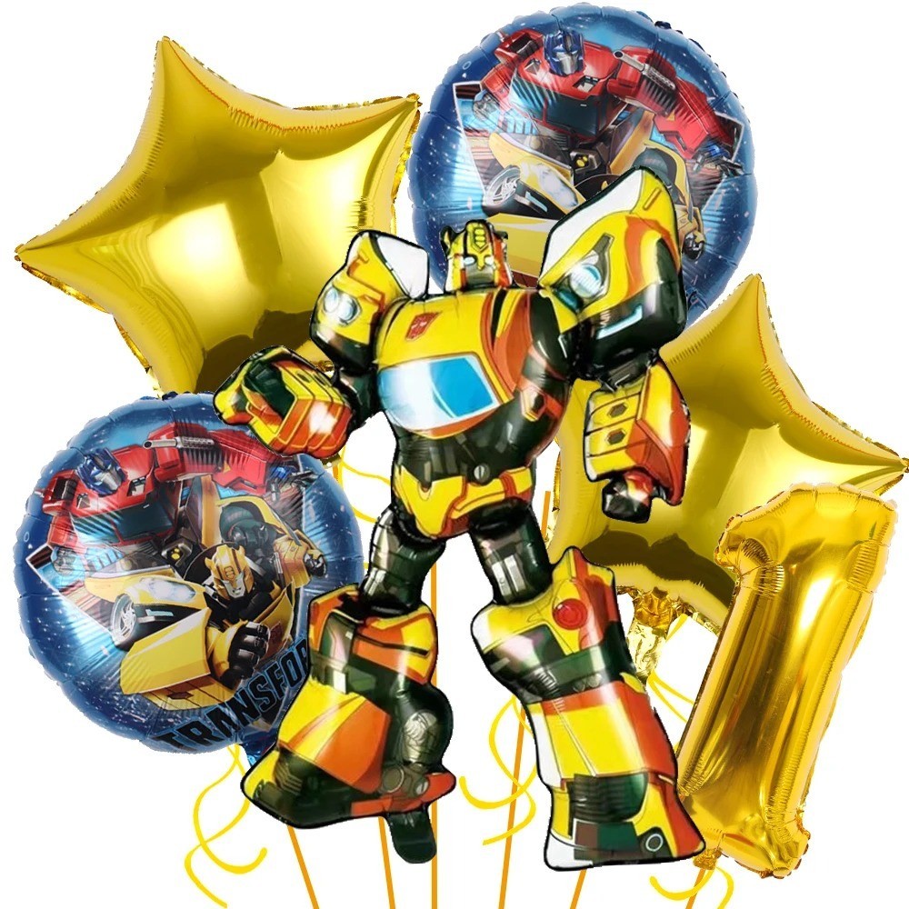 Transformers Birthday Party Decoration Bumble Bee Foil Balloons Set ...