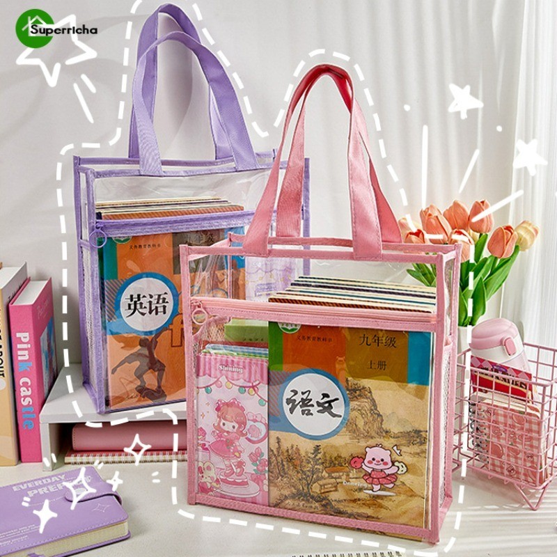 For Textbook, Notebooks, Stationery - Double Layer Handbag - Travel ...