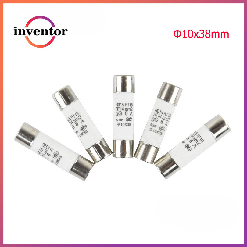 10PCS 10*38 Fast Blow Ceramic Fuse 10x38mm Fuse 380V 500V 0.5A 1A 2A 3A ...