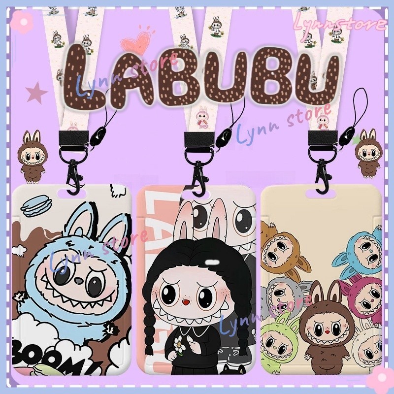 The Monsters LABUBU Card Cover Work Name Card Holders Business Work ...
