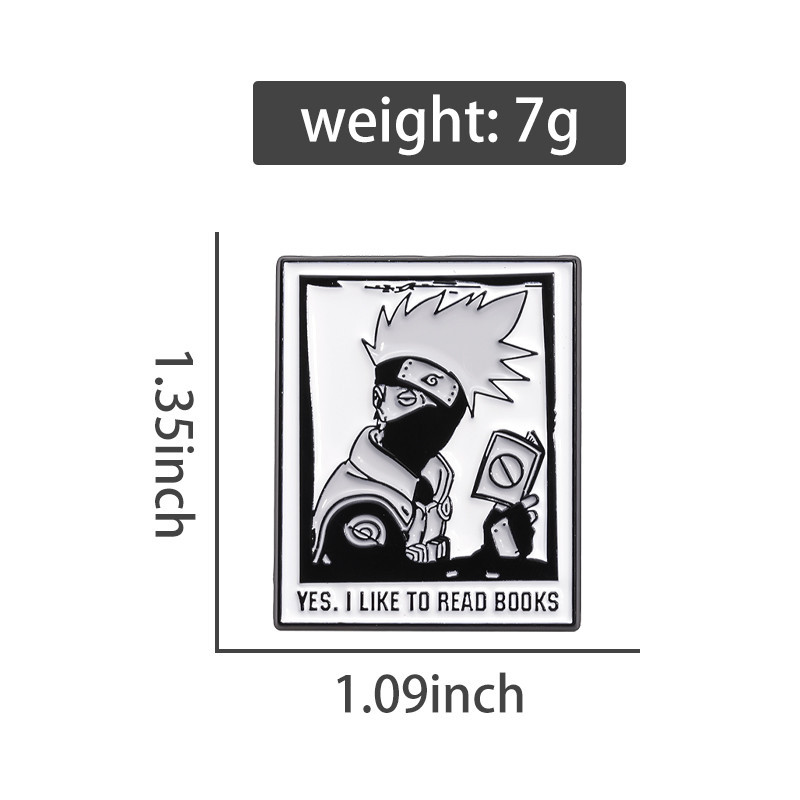 Naruto Akatsuki Badge Brooch Sasuke Uchiha Sharingan Pin Lapel Pins ...