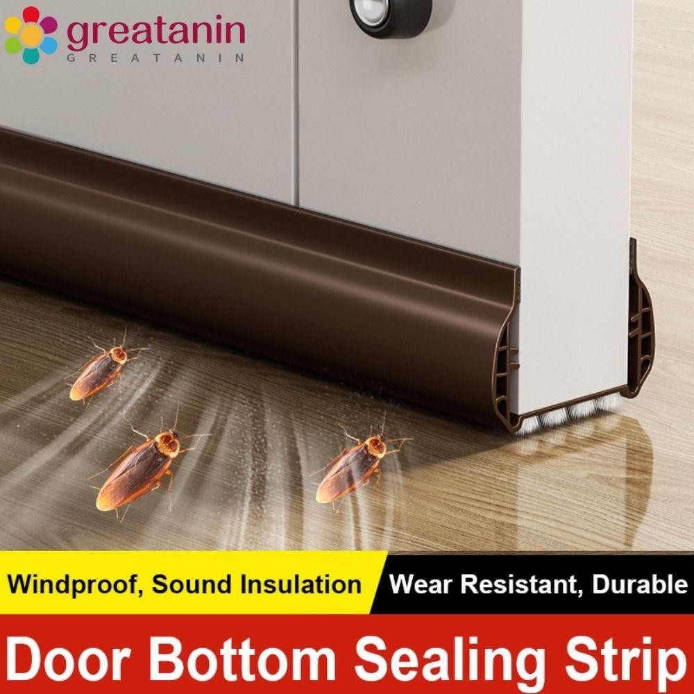 GREATANIN Door Bottom Sealing Strip, Soundproof Insect Prevention ...