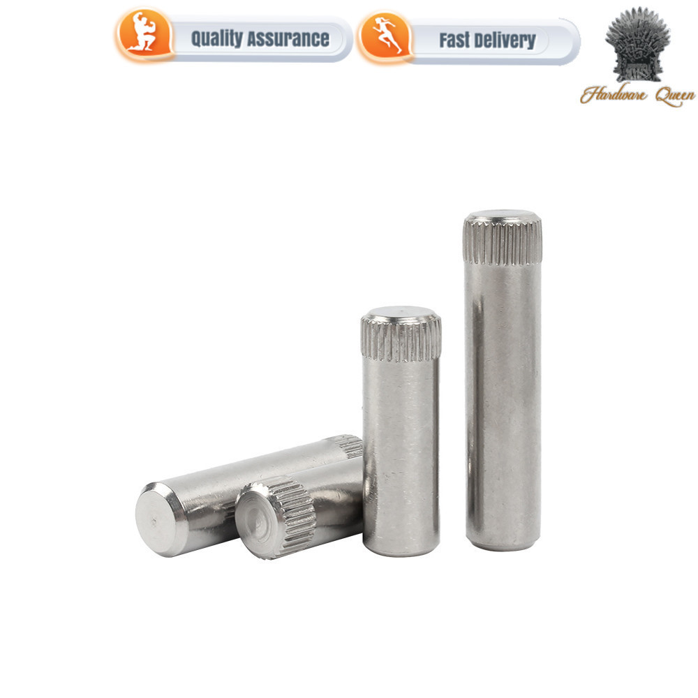 [QO] Sus304 Steel Knurled Cylindrical Pin Nail Shaft Pin Hinge Pin Toy ...