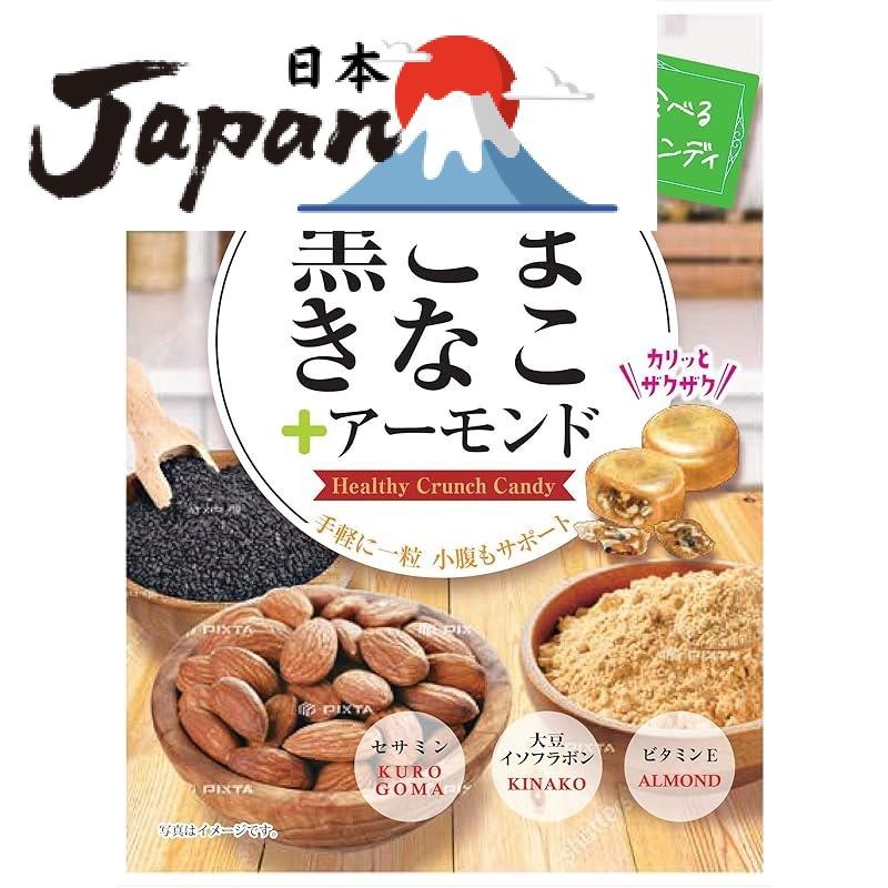 [import from Japan] Nisshin Seika Black Sesame Kinako + Almond 70g × 12 ...