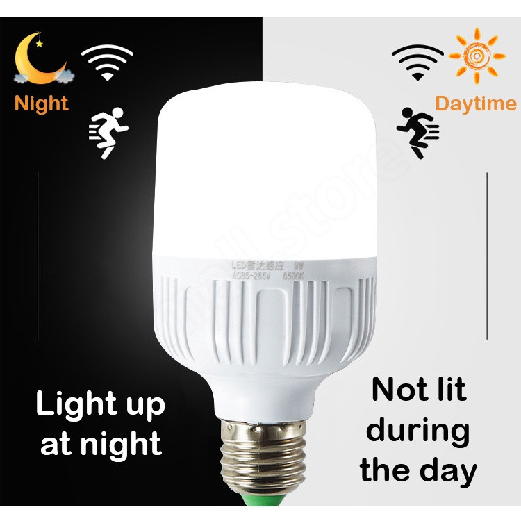 PIR Motion Sensor LED Bulb E27 220V Radar Sensor Light Lamp Lamparas ...