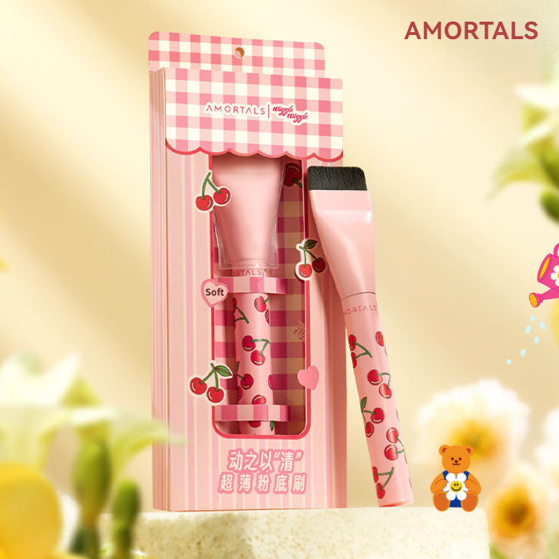 AMORTALS Foundation Brush Wiggle Co-Branded Magic Ultra-Thin Foundation ...
