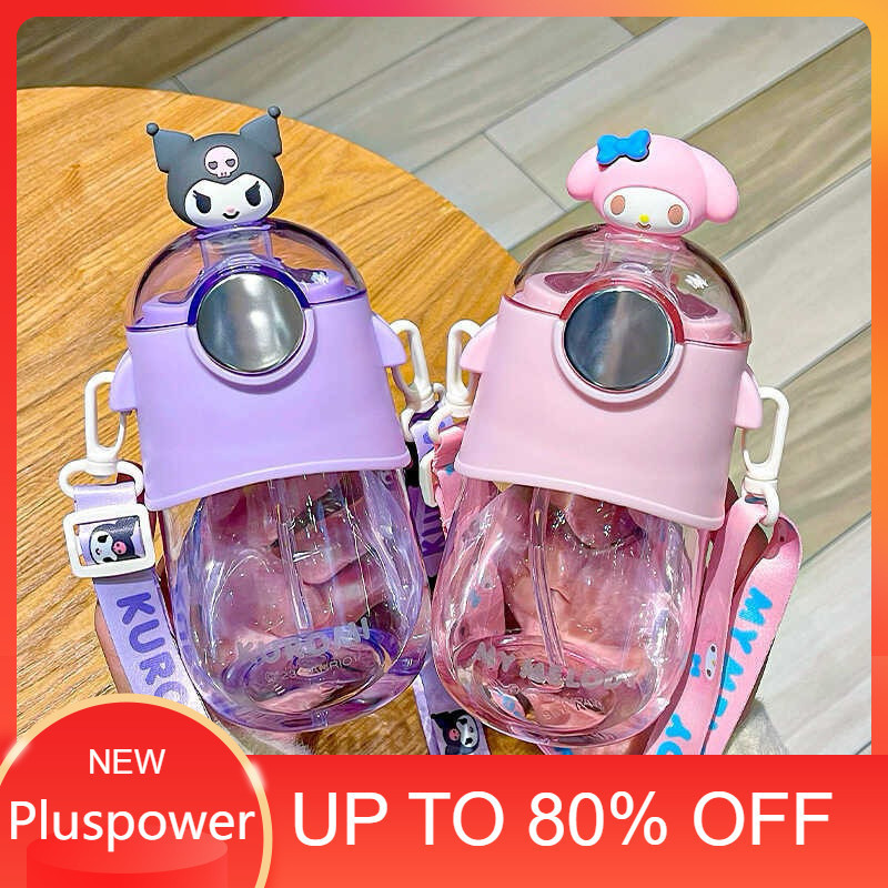 Pluspower.ph 630ml Cartoon doll Water Bottle With Straw Leakproof Cute ...