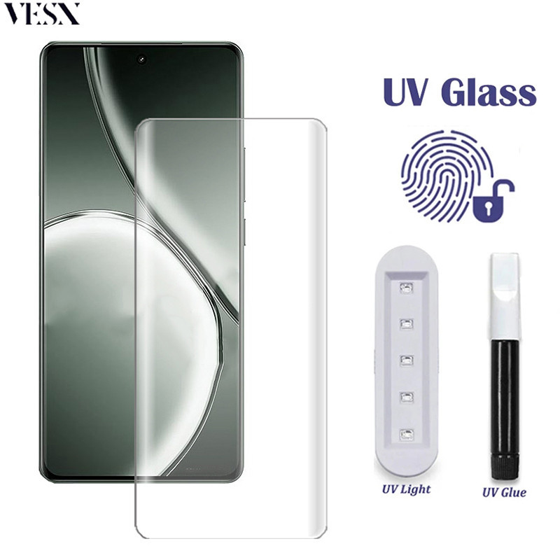 UV Liquid Glue Full Tempered Glass Screen Protector Film For Realme GT ...
