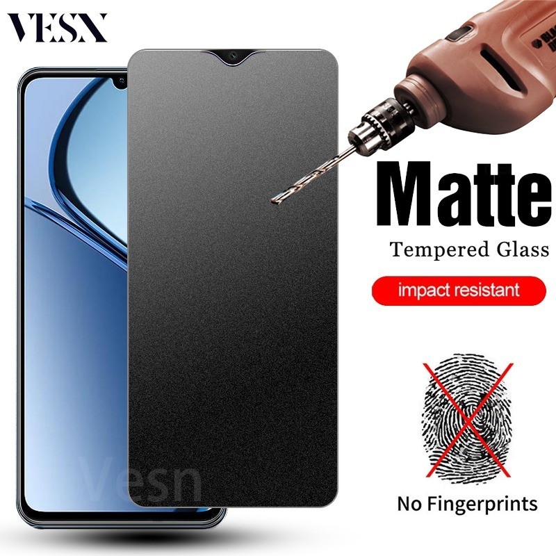 Matte Tempered Glass Screen Protector Film For Realme C65 C63 C61 V60 ...