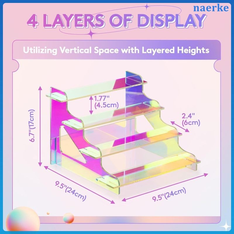 Album Display Stand Ladder Steel Plate Dessert Tabletop Shelf Cake ...