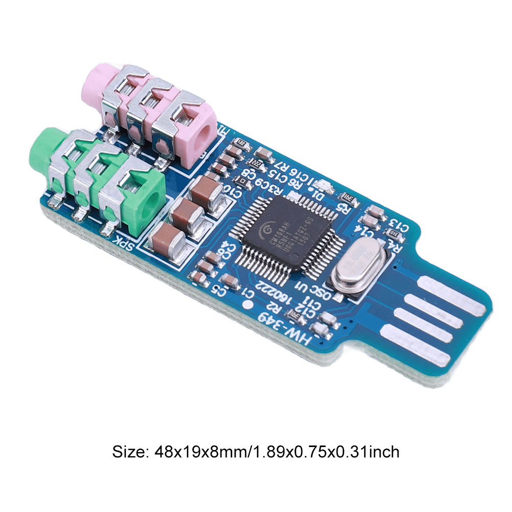 [Didays.ph] CM108 External Sound Card Chip Board 3.5mm Headphone Mic ...