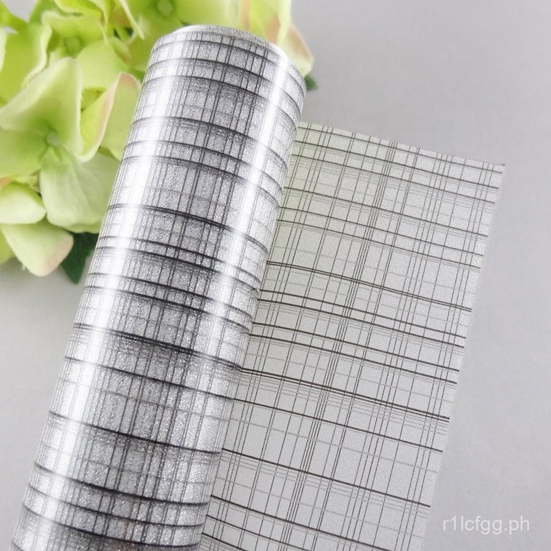 Cloth Texture Glass Film with Wire Mesh Frosted Sticker, Translucent ...