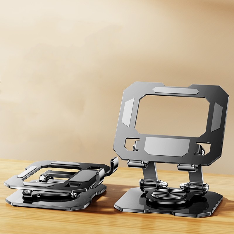 Full Metal Square Bottom Tablet Stand,Foldable Desktop Laptop Floor ...
