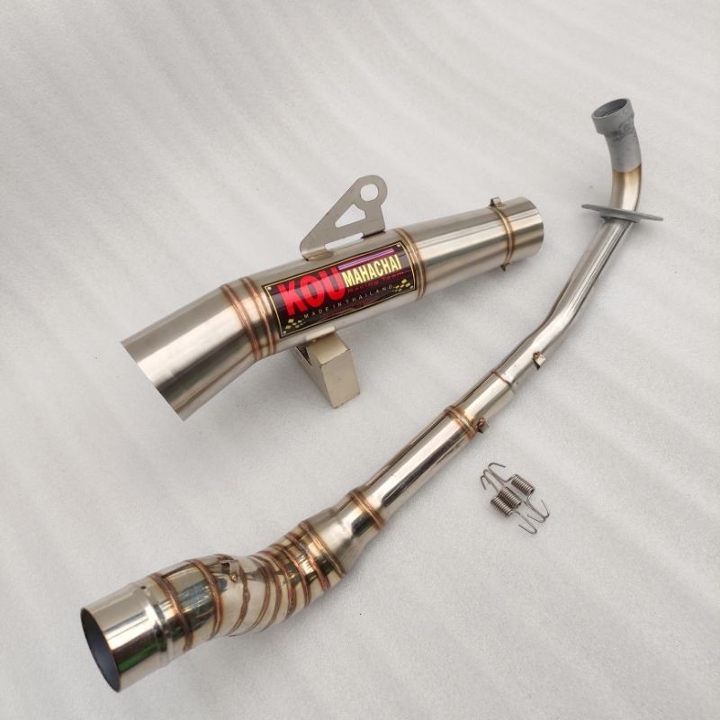 Super open pipe canister 51mm tube type kou 1set for xrm 110 125 wave ...