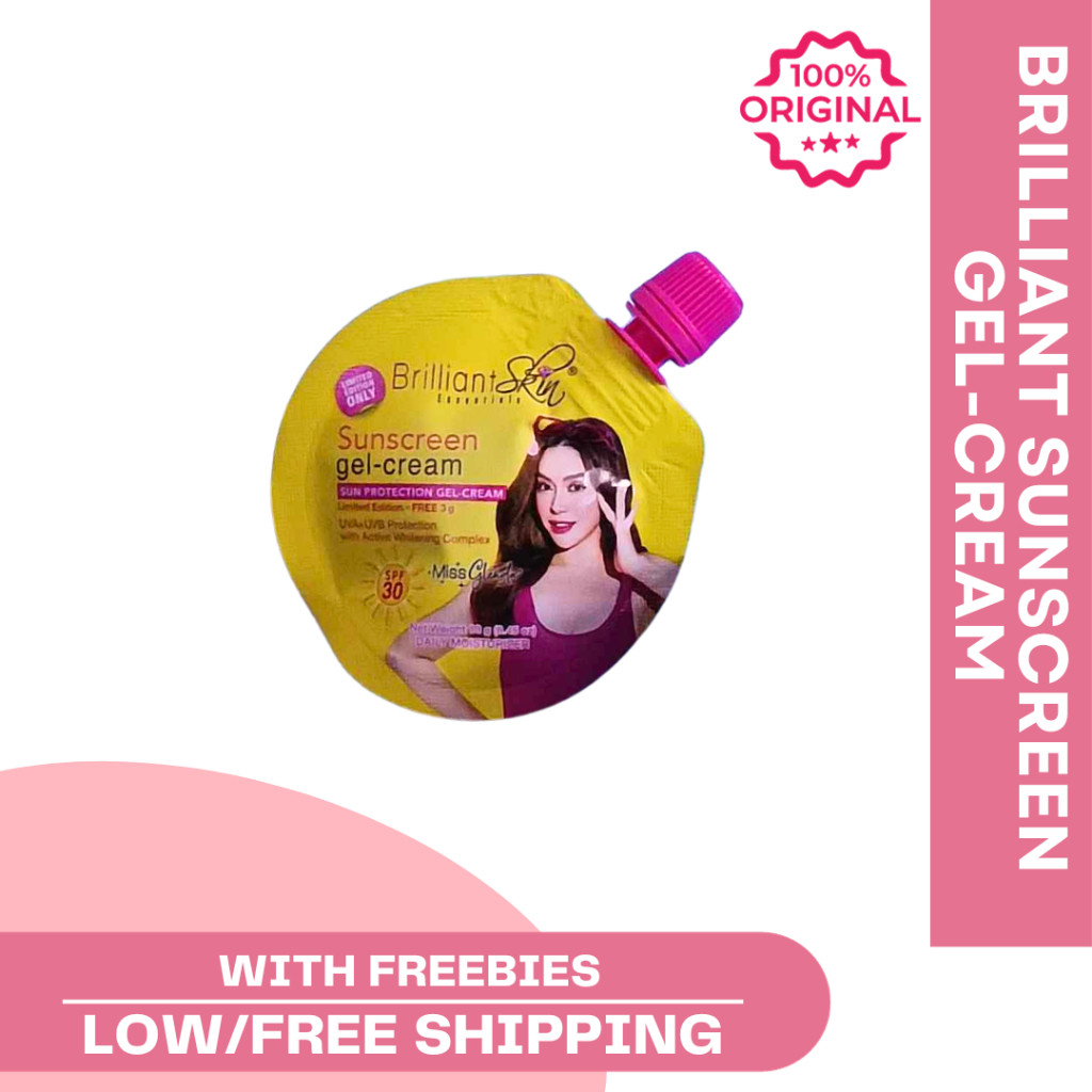 BRILLIANT SUNSCREEN Gel-Cream 13g (NEW PACKAGING) | Shopee Philippines