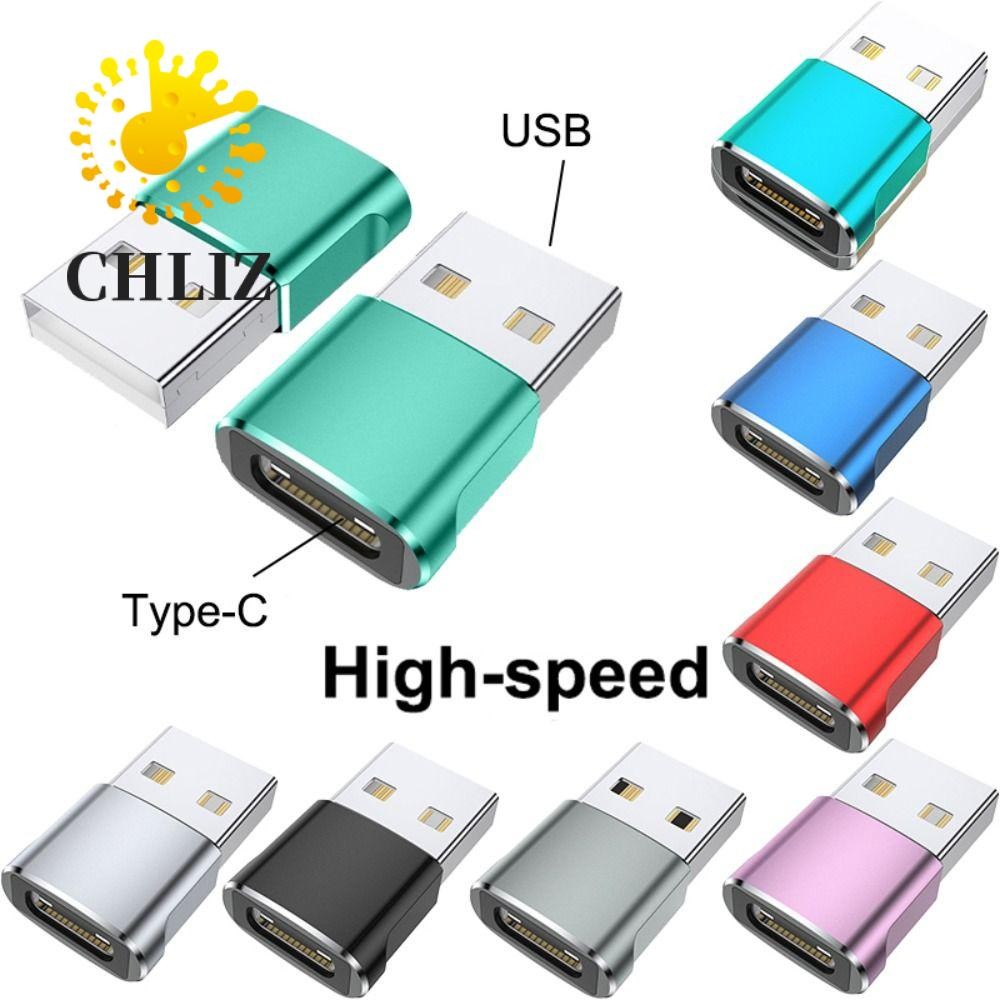 CHLIZ Type C to USB Adapter, USB 2.0 Metallic colours Type C USB Male ...