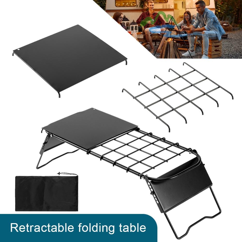 Retractable Grid Table Adjustable Height Stove Rack Folding Table for ...