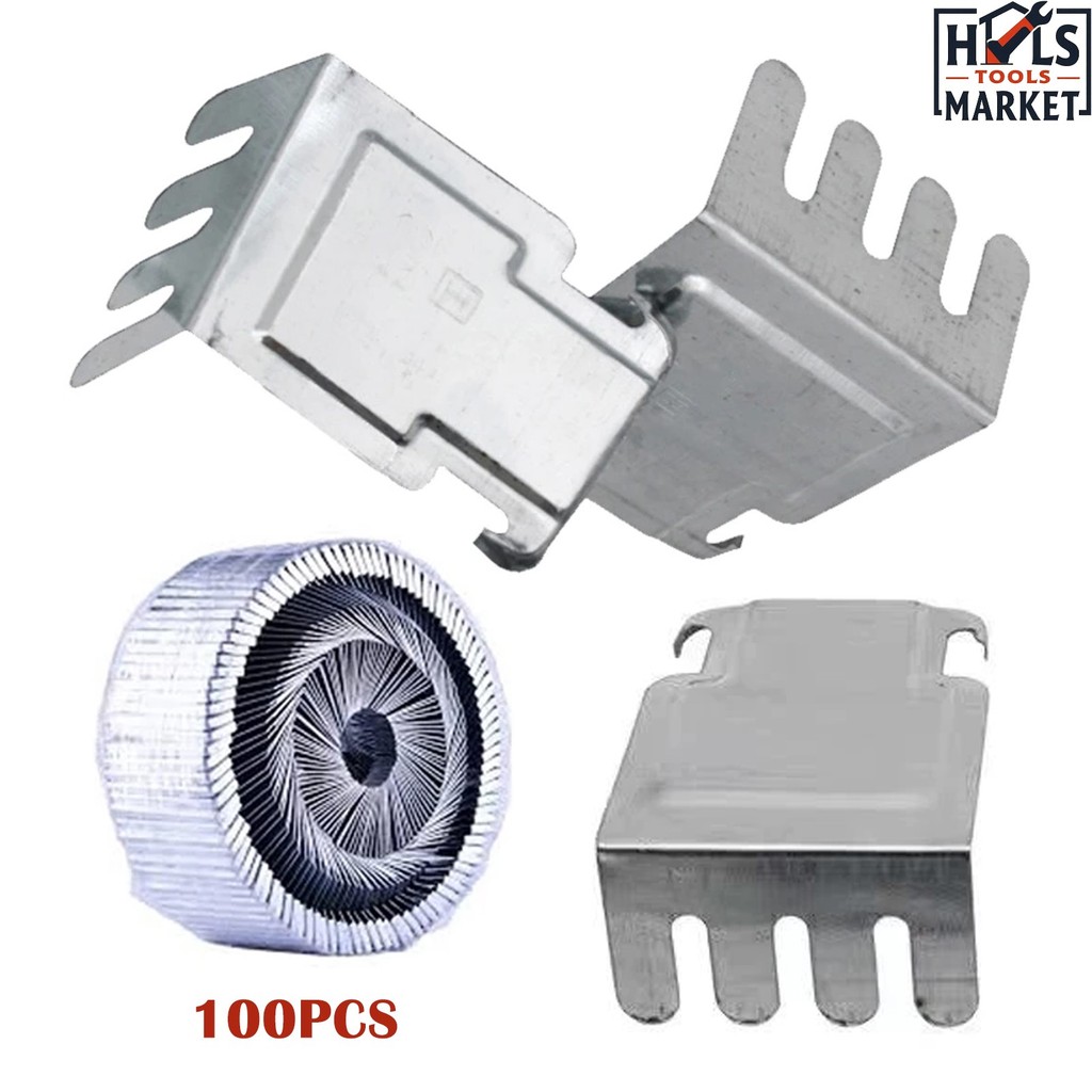 100pcs Double furring clip W clip Metal furring wall clip metal furring ...