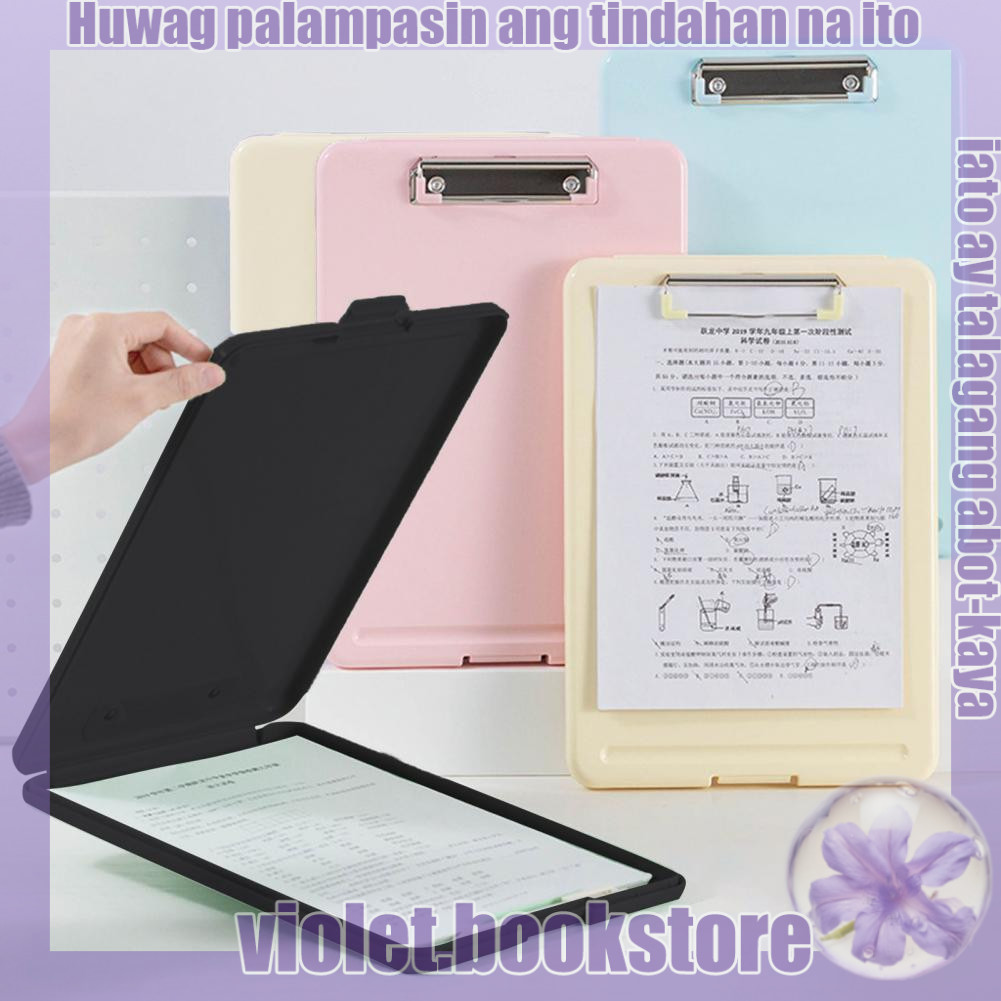 A4 Paper Storage Box Portable Storage Clipboard File Box School Office ...