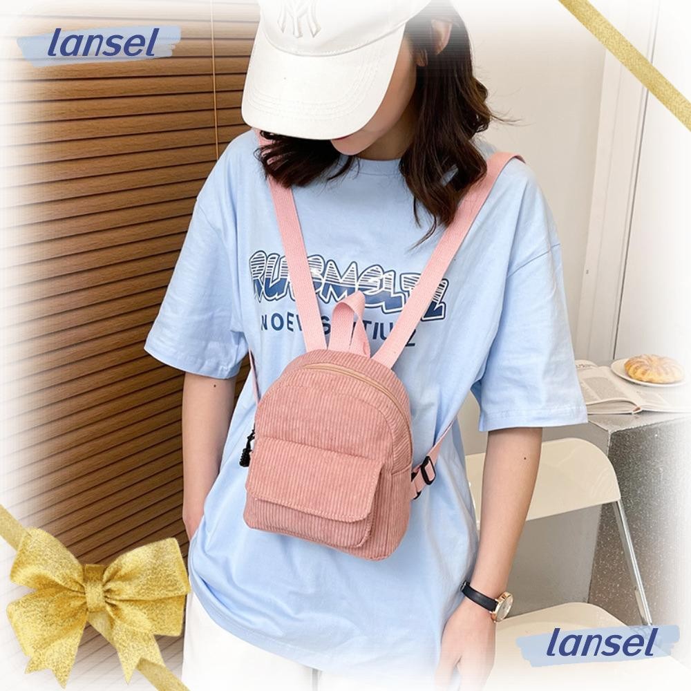 LANSEL Small Backpacks, Dacron Lightweight Mini Backpack, Fashion Solid ...