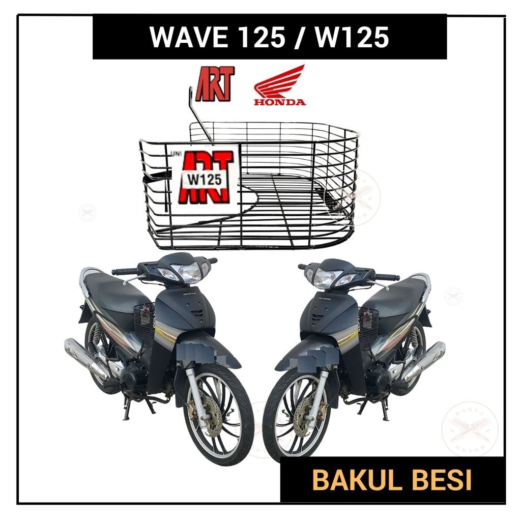 ART FREE TAPAK BAWAH HONDA WAVE125 W125 WAVE 125 W WIRE BASKET IRON ...