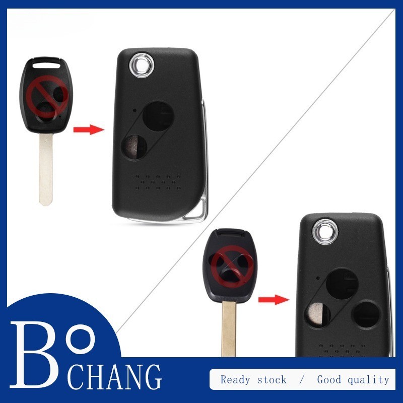 Honda Car Key Case Modify Flip Key Foldable Keyblade (2 buttons/3 ...