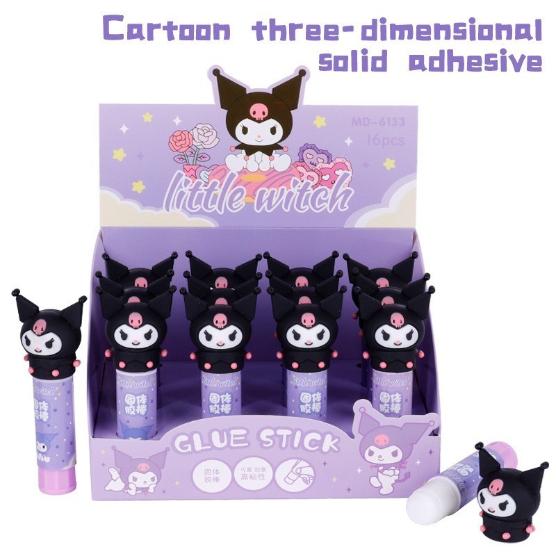 Sanrio Melody Kuromi Hello Kitty Solid Glue Stick Cute Cartoon Student ...