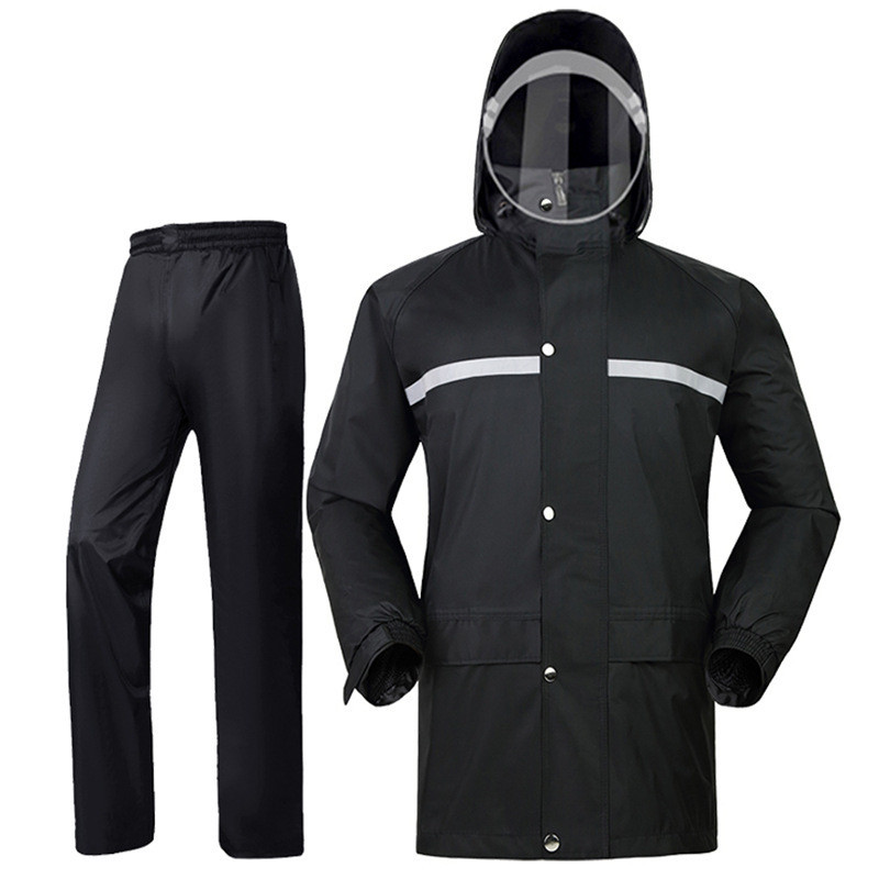 Thick Raincoat Men Motorcycle Riding Raincoat Split Raincoat Rain Pants ...