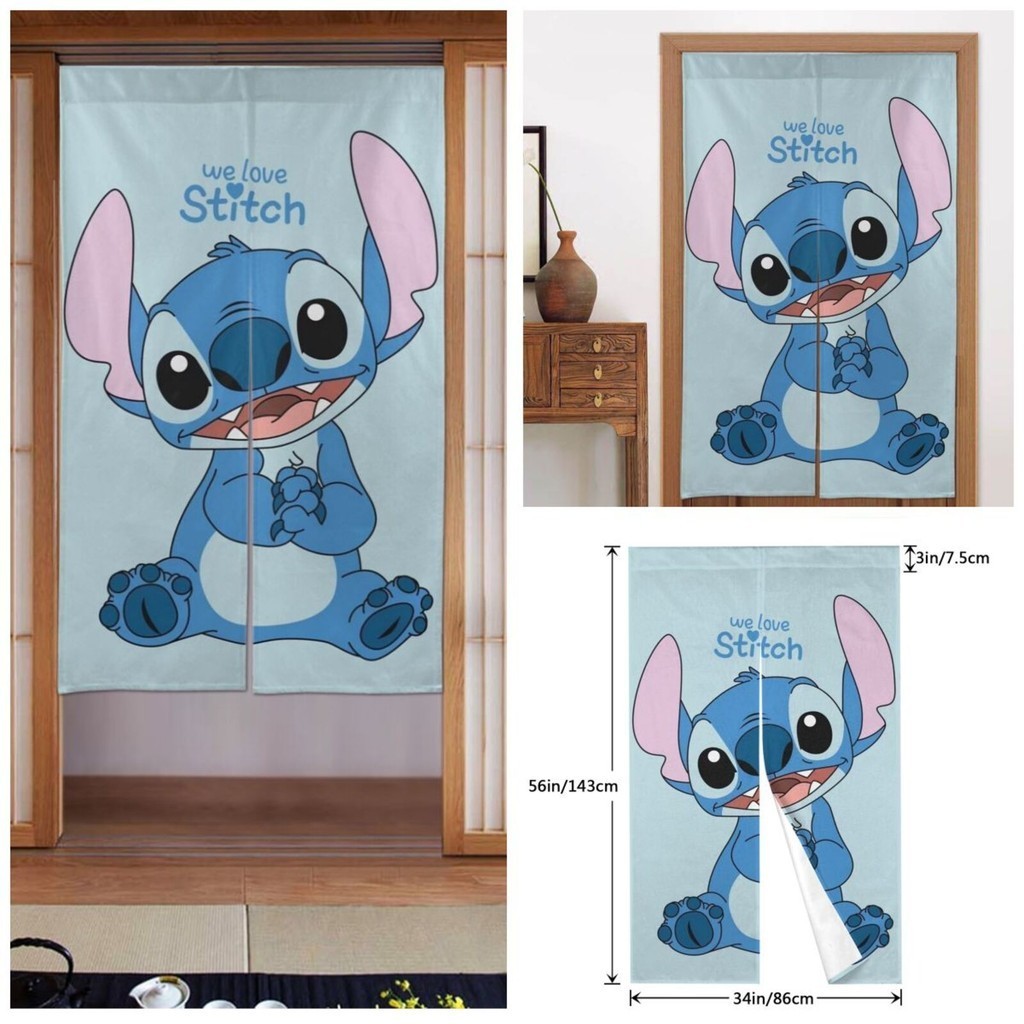 Stitch Door Curtains Shading Window Curtain For Bedroom living room Bed ...