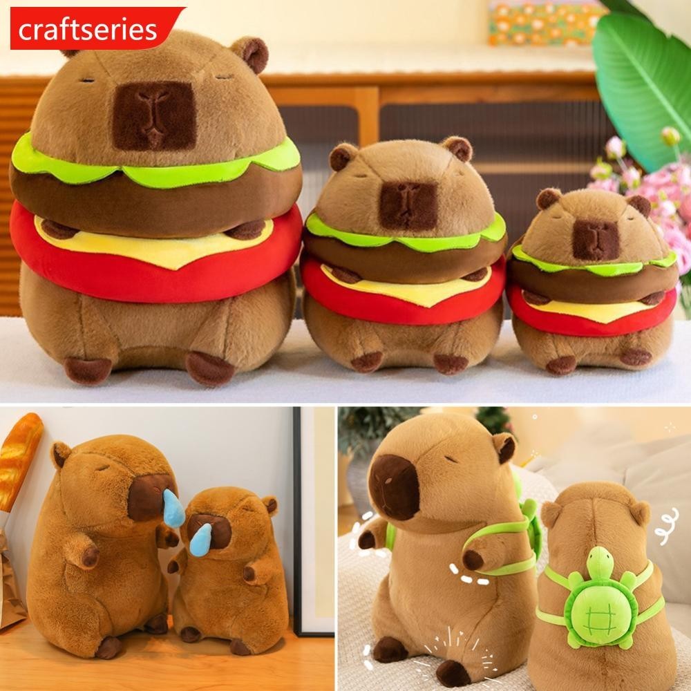 CRAFTSERIES Capybara Plush Toy Fluffty Kawaii Plushie Simulation ...