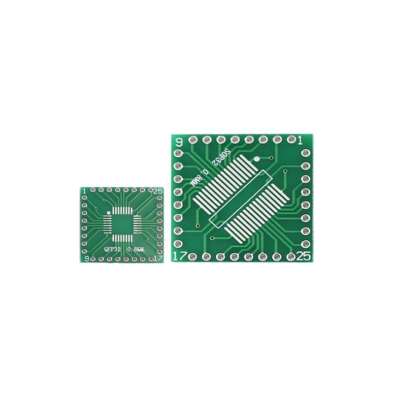 qfp32 to DIP lqfp adapter board SSOP32 to DIP32 0.8mm pin spacing to ...