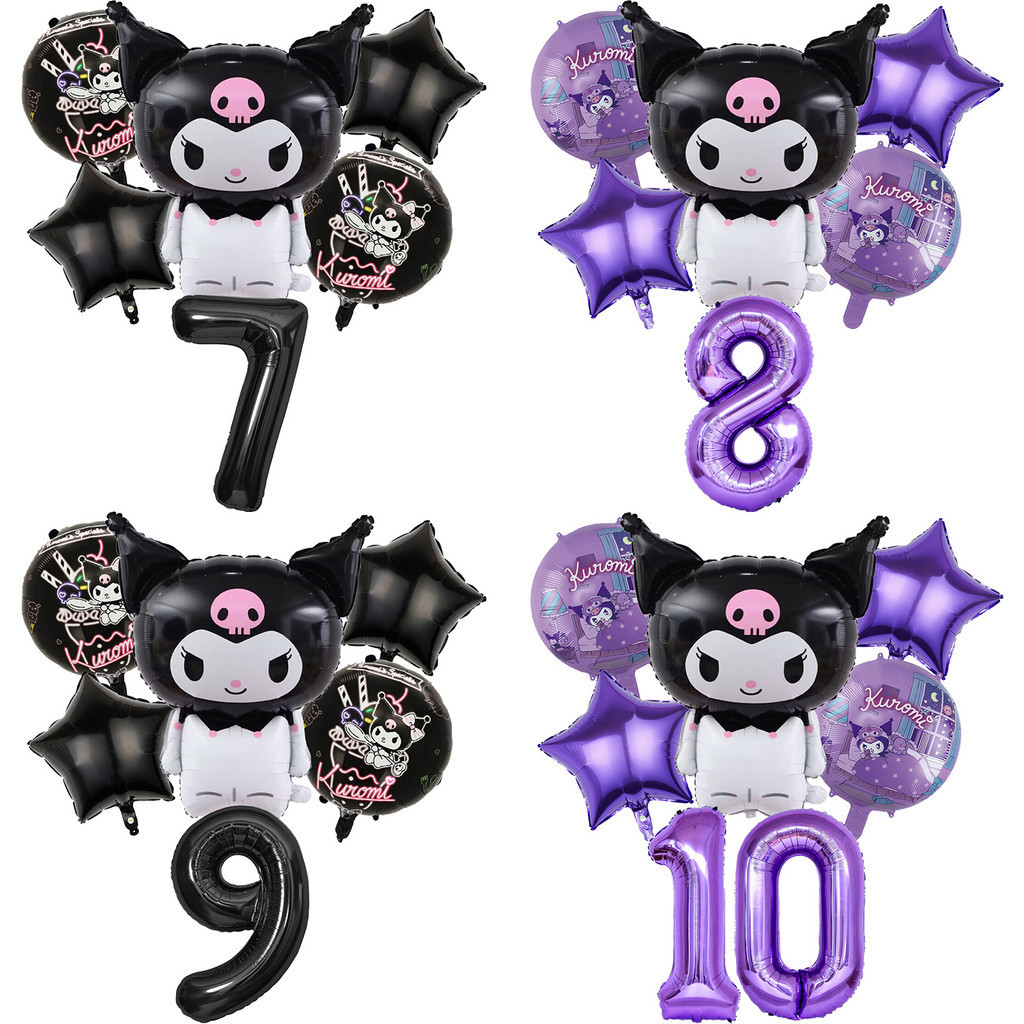 Kuromi Birthday Balloon 32 inch Number Aluminum Foil Balloons Girl ...