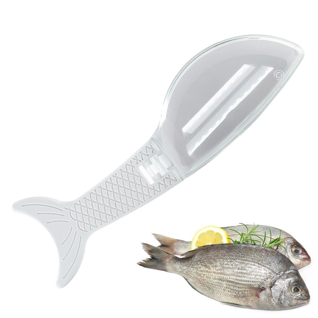 Fish Descaler Tool Fish Shape Handheld Scaler with Lid Ergonomic Handle ...