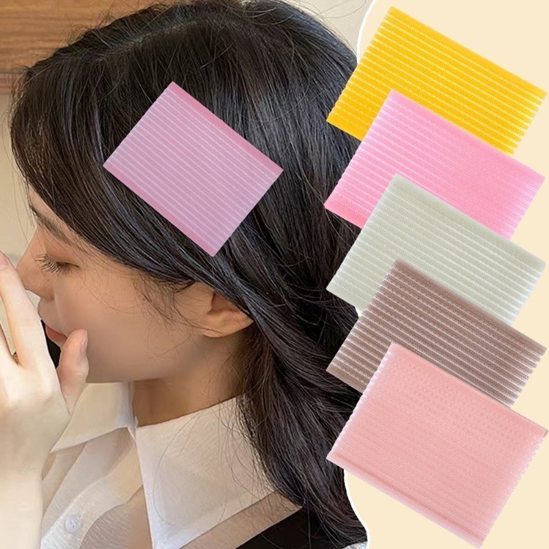 Broken Hair Fixed Pads - 10Pcs Solid Color Bangs Magic Paste - Wash ...