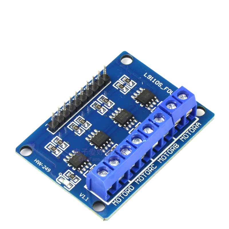 ♨L9110S 4-way DC motor drive module 2-way stepper motor drive board ...