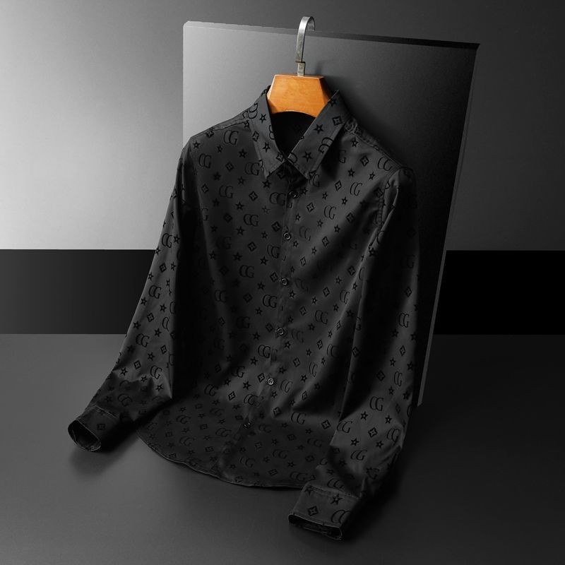 Spring Autumn New Style Men's Clothing High-End Casual Tops Business ...