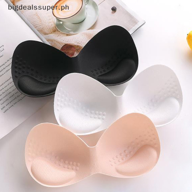 Pro 3colors Women Swimsuit Pad Insert Breast Bra Enhancer Push Up Bikini Padded Cod Shopee
