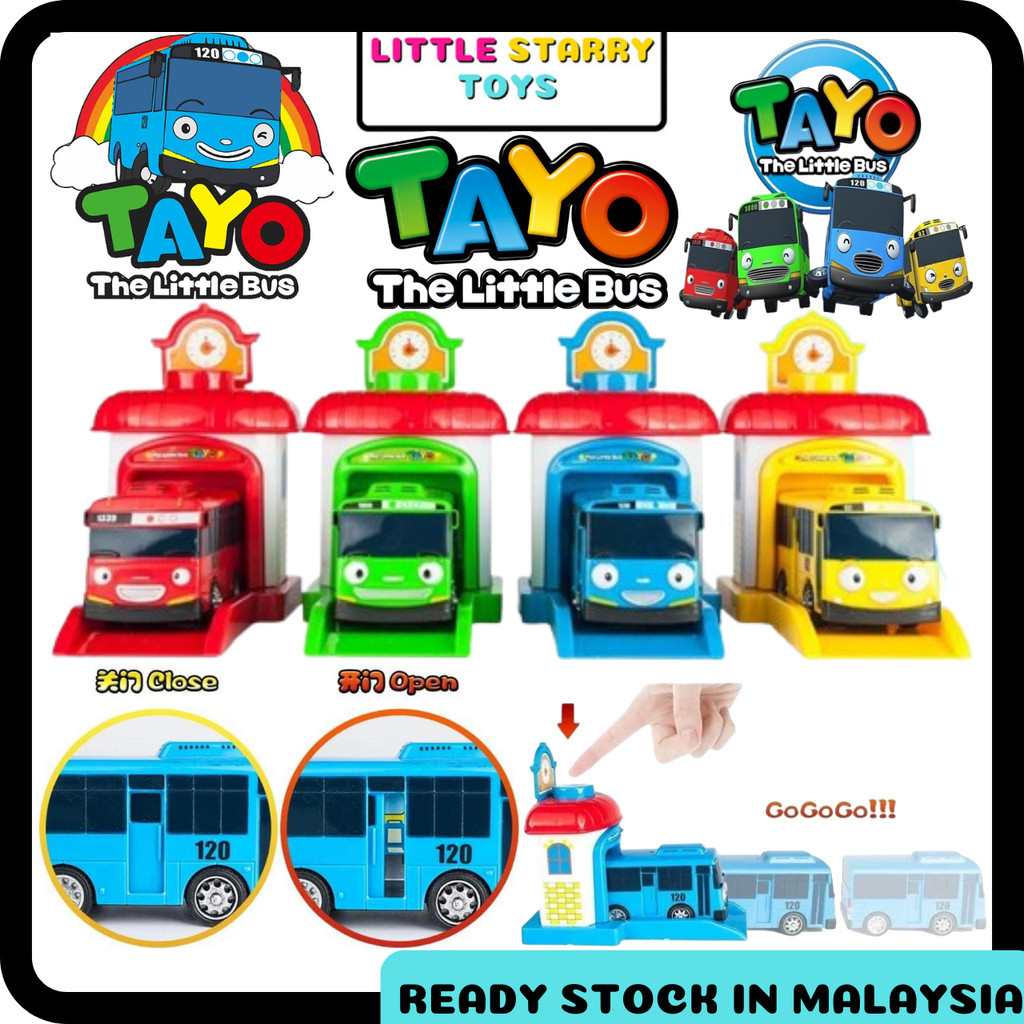 !! 4 in 1 Tayo Bus The Little Bus Model Children Toys Set Bas Tayo ...